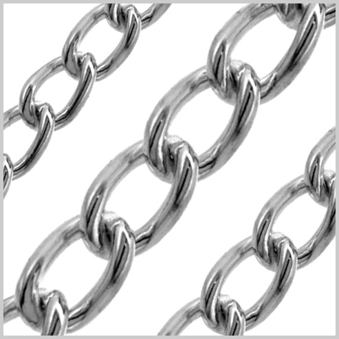 Open Curb Chains – Silver Chain Wholesale